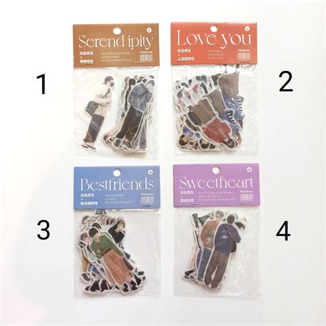 خوشحالی فروشی جعبه استیکر دختر و پسر فانتزی 2