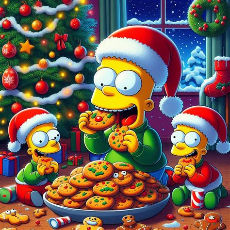 Bart Simpson Eating Christmas Cookies 4 By Jesse220 On Deviantart