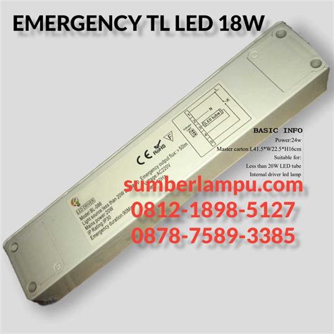 Jual Emergency Tl Led W Durasi Menit V Sumber Lampu