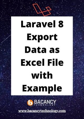 Laravel Export Data As Excel File With Example Pdf Internet Computing