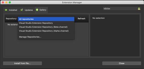 Missing From Vsmac Extension Gallery · Issue 2837 · Vsvimvsvim · Github