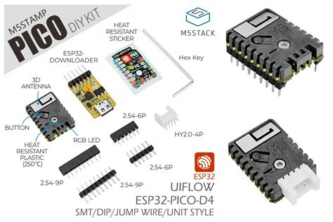 M5stamp Pico Esp32 Pico D4 Module Ships With A Heat Resistant Plastic