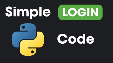 Simple Python Login Code Youtube
