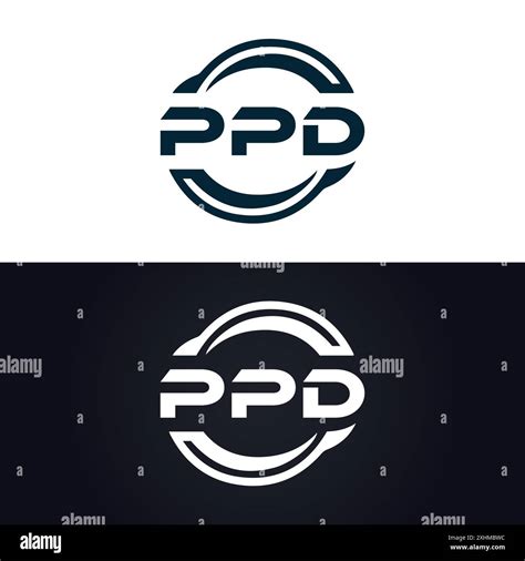 Ppd Logo P P D Design White Ppd Letter Ppd P P D Letter Logo Design