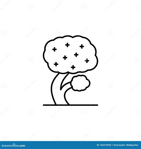 Tree Jacaranda Icon Simple Thin Line Outline Vector Of Trees Icons For Ui And Ux Website Or