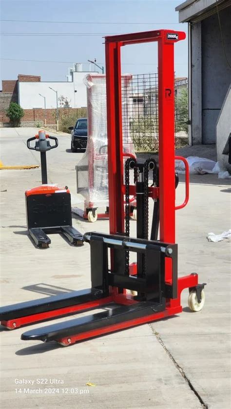 Mild Steel Manual Fork Stacker For Material Handling At Rs 42000piece In Ahmedabad