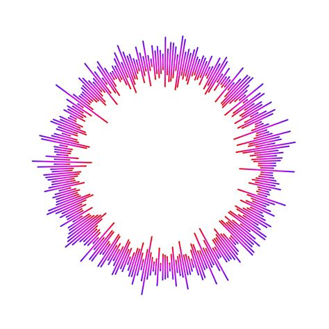 Premium Vector Circle Sound Wave Visualisation Bar Linear Music