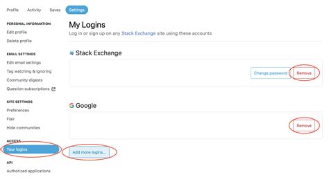 How Do I Add Or Remove Login Credentials From My Account Help Center Electrical Engineering