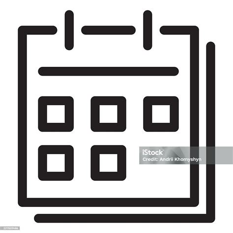시간 관리 일정 및 알림을 상징하는 미니멀리스트 달력 아이콘입니다 비즈니스 생산성 또는 조직 콘텐츠에 적합합니다 깔끔하고 심플한