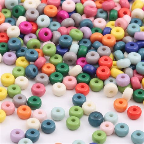 Flat Round Beads Etsy