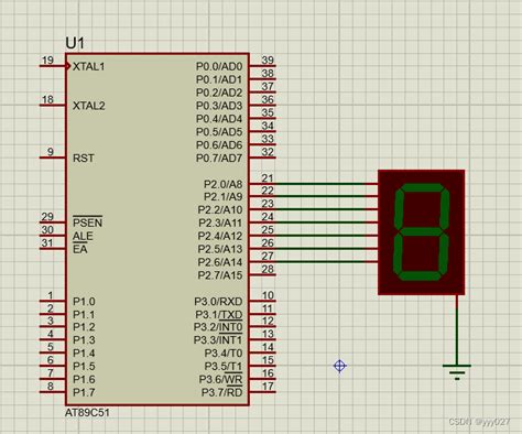 Proteus仿真实现数码管静态显示proteus数码管静止显示 Csdn博客