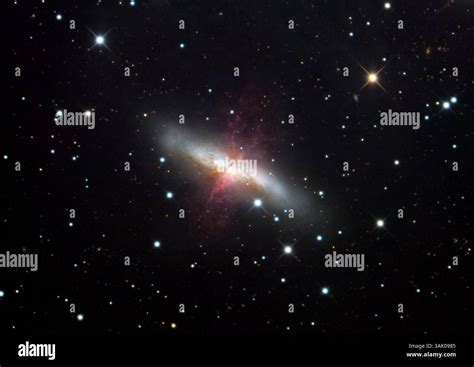 Cigar Galaxy M82 Optical Image This Galaxy Lies Around 12 Million
