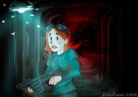 Fallout Girl And Deathclaw By Dishakronen On Deviantart