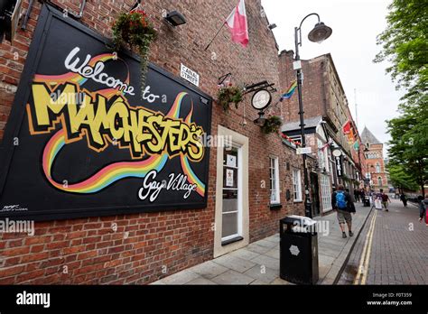 Canal Street Manchester England Lock 87 On The Rochdale Canal At Canal