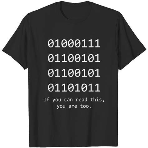 Computer Binary Code Programmer Developer Geek T Shirt