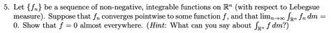 Solved Let Fn Be A Sequence Of Non Negative Integrable Chegg