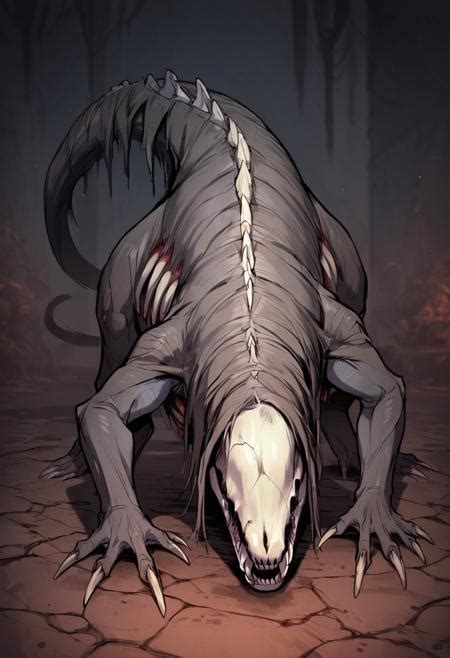 Scp 682 Scp Foundation｜ai 아트 모델 And Lora Pixai