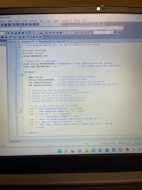 Solved C IDE CodeBlocksI Am Having Some Issue Filling In Chegg