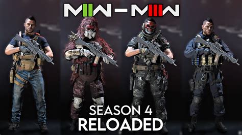 Every Soap Operator Skin Mw2 Mw3 Season 4 Call Of Duty Modern Warfare 3warzone Youtube