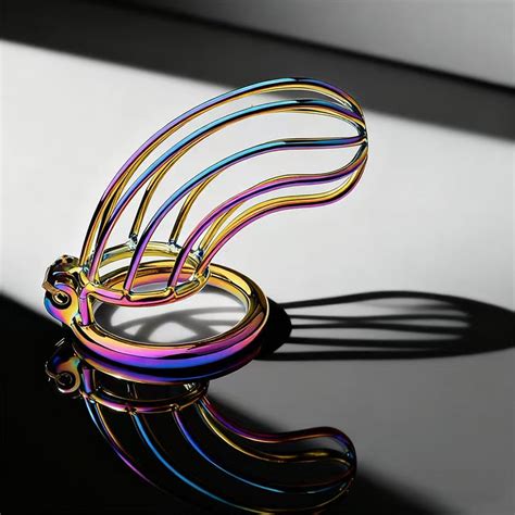 Rainbow Long Banana Chastity Cage Topchastity