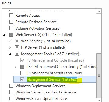 IIS Publish Project To Remote IIS With Web Deploy