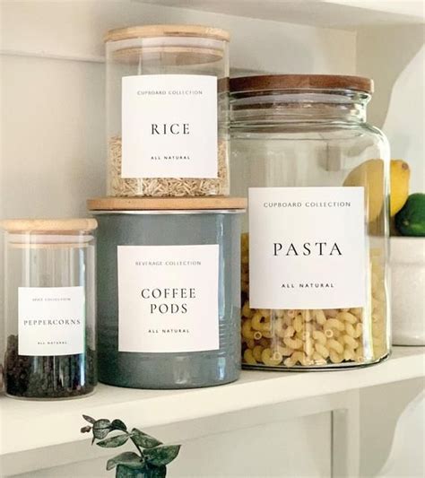 Pantry Labels Pantry Storage And Jar Labels Cupboard Labels