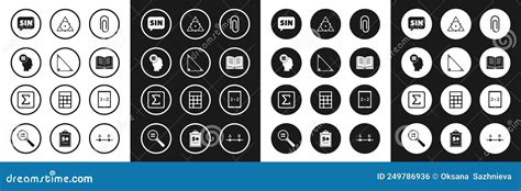 Calculation Of Sine Cosine Tangent And Cotangent Functions Stock Image