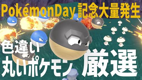 【ポケモンsv】丸いポケモン大量発生イベントで色違い厳選【ポケモンデー】 Youtube