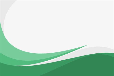 Blank White Background With Wavy Green And Simple Design Suitable For Presentation Background