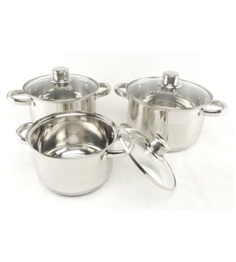 2176 Набор кастрюль 3 шт с крышками на офіційному сайті виробника поставки по Україні зі складу