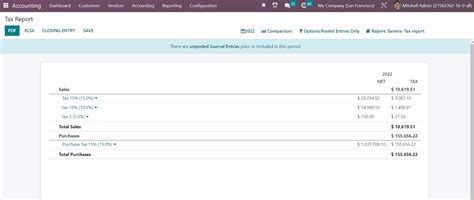 Reporting In Odoo 16 Accounting Odoo V16 Enterprise Edition Book