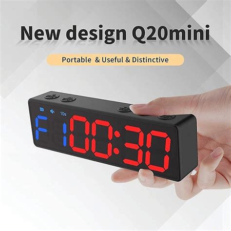 Workout Clock With Battery Portable Mini Gym Timer With Built In Magnet