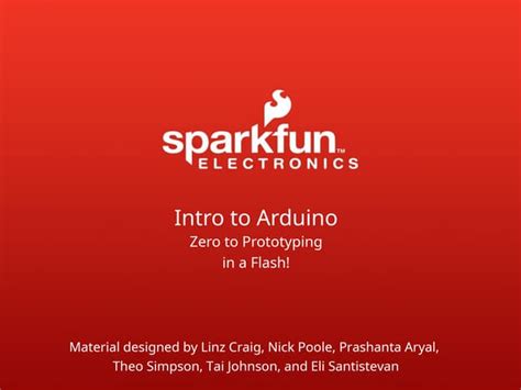 Introduction To Arduino Version 3 Zero To Prototyping Ppt