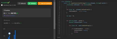 Day 43 Of 100daysofcode Count The Consistent Strings Manvita Goel Posted On The Topic Linkedin