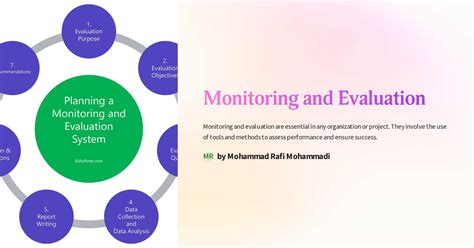 Monitoring And Evaluation