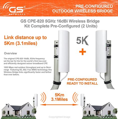 Wireless Bridge Point To Point Outdoor WiFi Wireless Network Expansion
