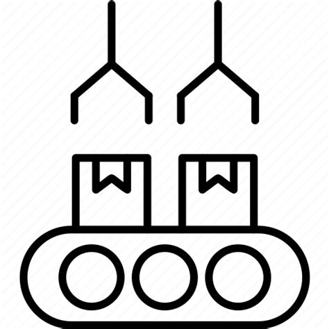Conveyor Belt Assembly Line Packages Icon Download On Iconfinder