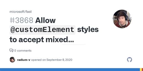 Allow `customelement` Styles To Accept Mixed Stylesheets In `fast Element` · Issue 3868
