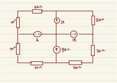 Solve For All Unknowns Using Mesh Analysis
