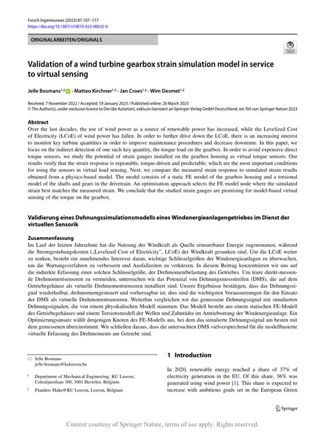 Validation Of A Wind Turbine Gearbox Strain Simulation Model In Service To Virtual Sensing