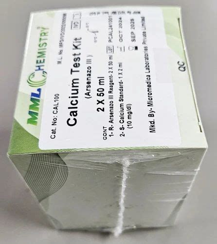 Compact Calcium Test Kit For Laboratory Use Packaging Type Bottle At
