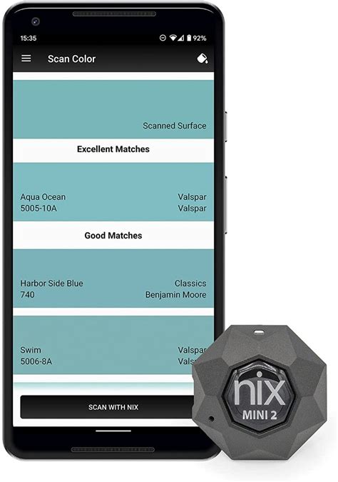 Nix Mini Colour Sensor Colorimeter Portable Colour Matching Tool Identify And Match Paint