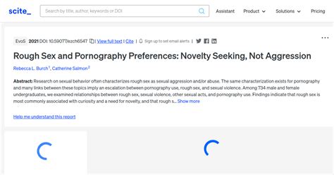 Rough Sex And Pornography Preferences Novelty Seeking Not Aggression