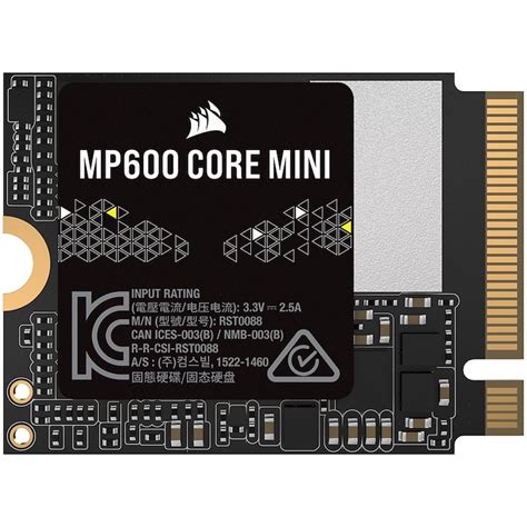 Solid-State Drive (SSD) Corsair MP600 CORE Mini, 1TB, PCIe Gen4 x4 NVMe ...