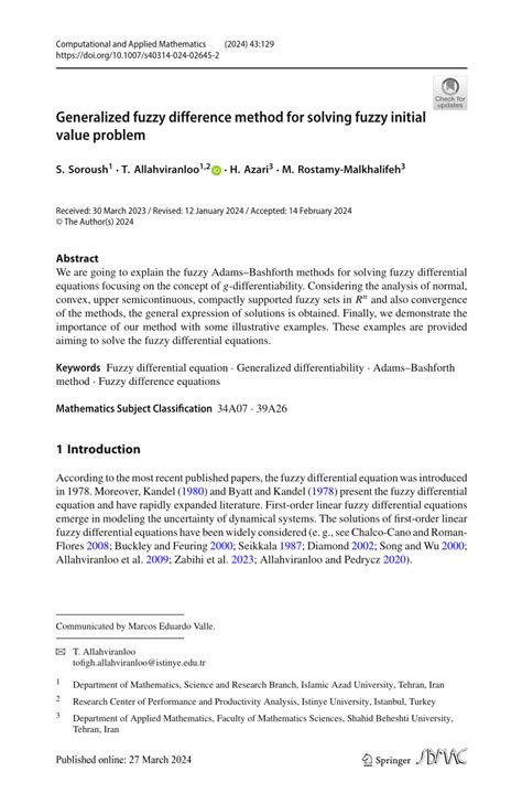 Pdf Generalized Fuzzy Difference Method For Solving Fuzzy Initial