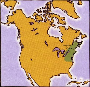 Map Of Where The Iroquois Lived