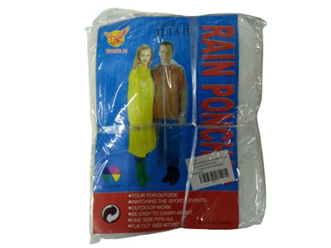 Impermeable Desechable Adulto Material Eva Ligero