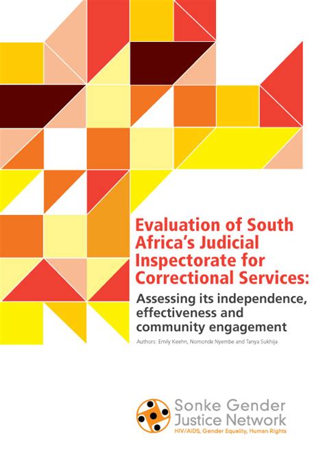 Evaluation Of South Africas Judicial Inspectorate For Correctional