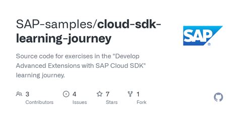 Github Sap Samplescloud Sdk Learning Journey Source Code For