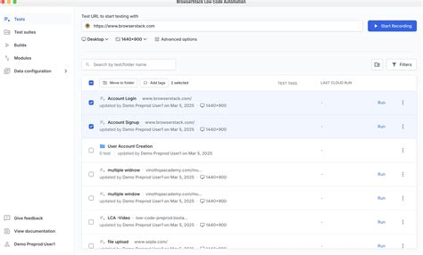 Organize And Structure Your Tests Using Folders Browserstack Docs